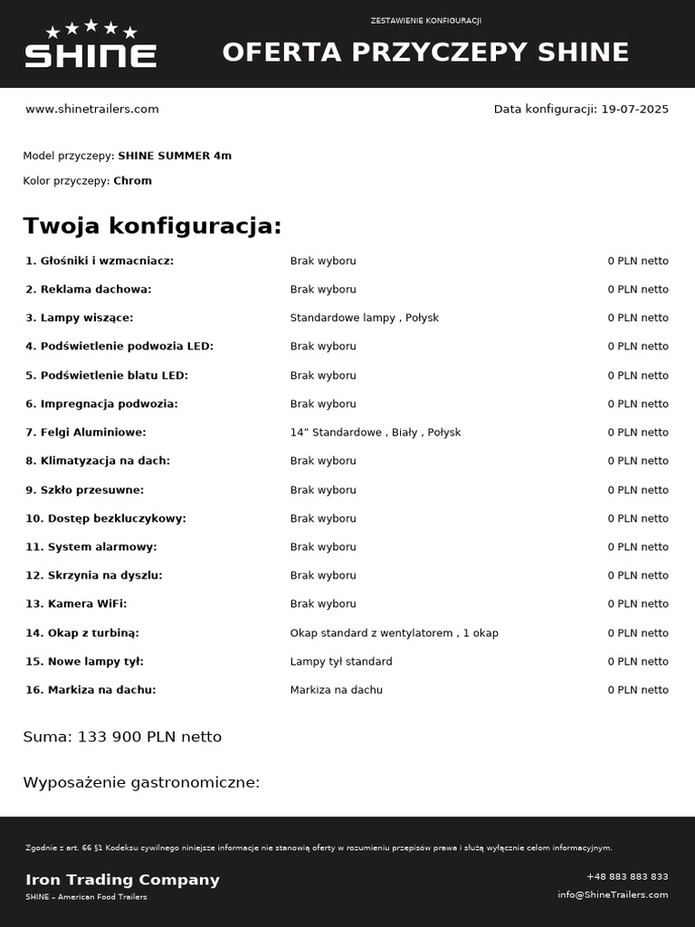 Shine Konfiguracja | PDF