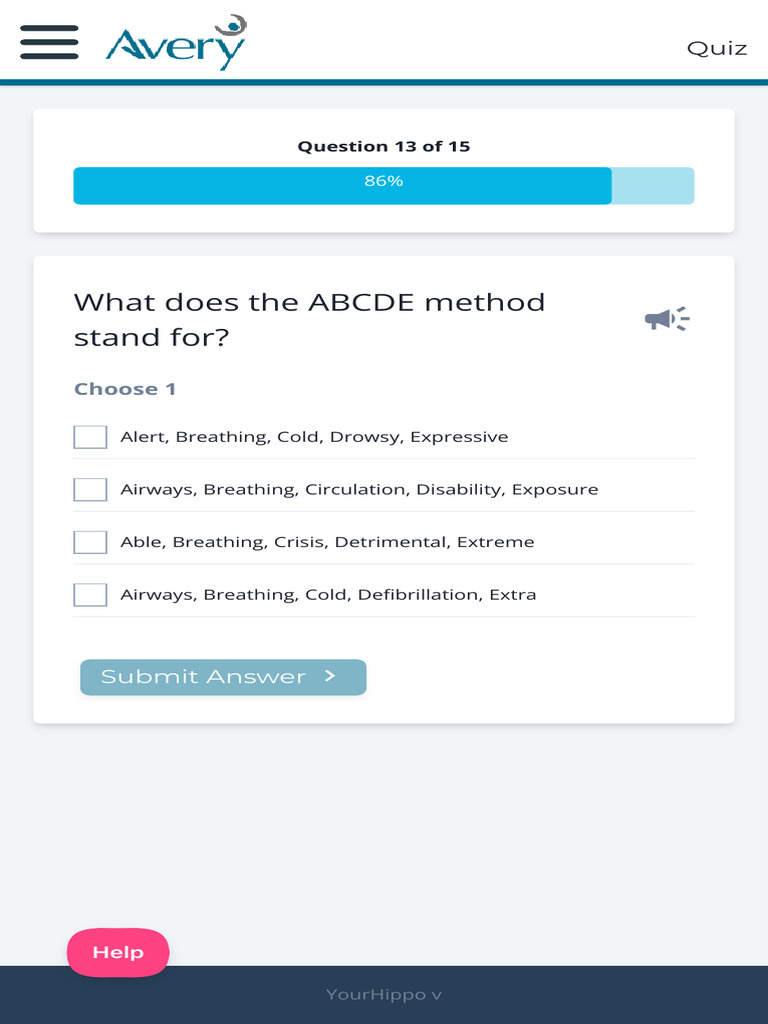 ABCDE Method Quiz on YourHippo | PDF
