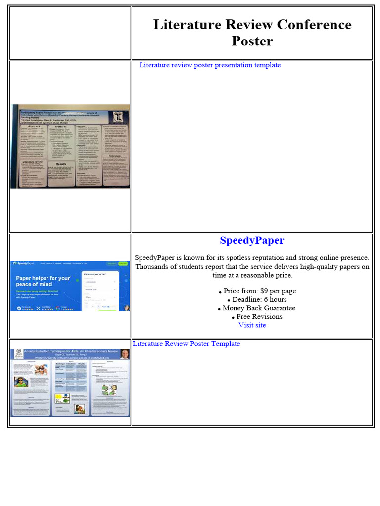 Literature Review Conference Poster | PDF | Corporate Social Responsibility | Essays