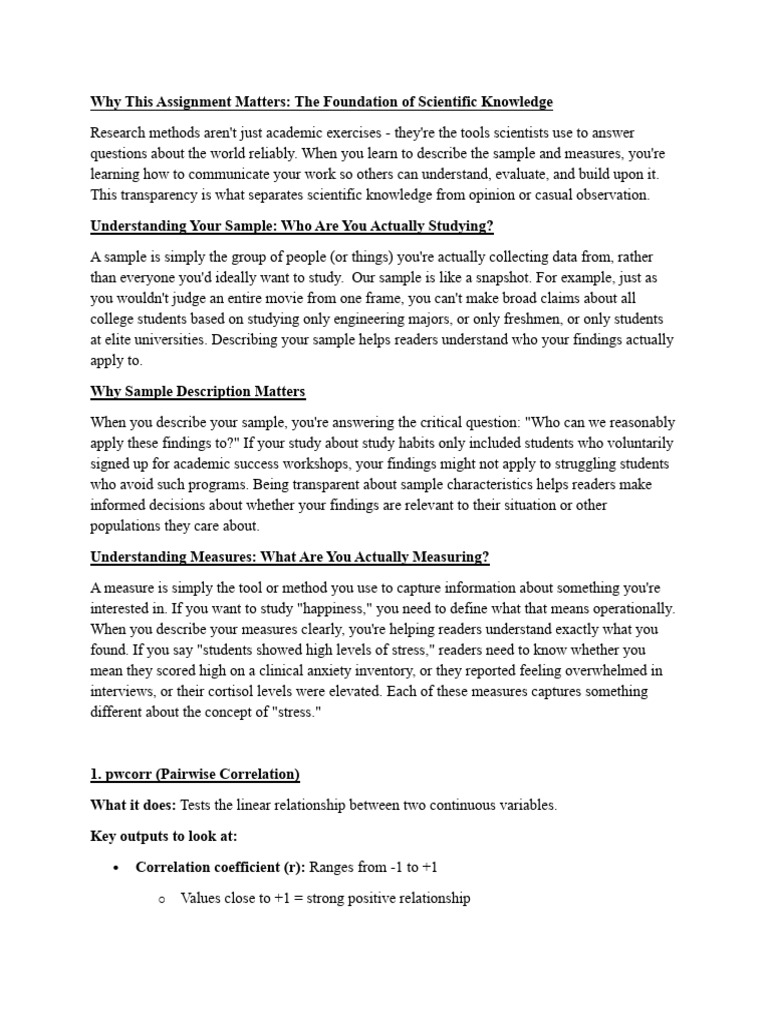 Findings Assignment - Interpretation Examples | PDF | Sampling ...