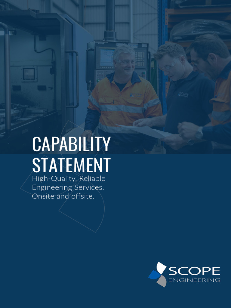 Scope Capabilities Brochure 1 | PDF | Engineering | Welding