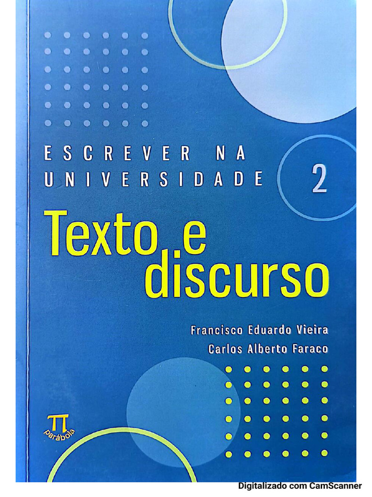 Escrever Na Universidade 2 - Texto e Discurso | PDF