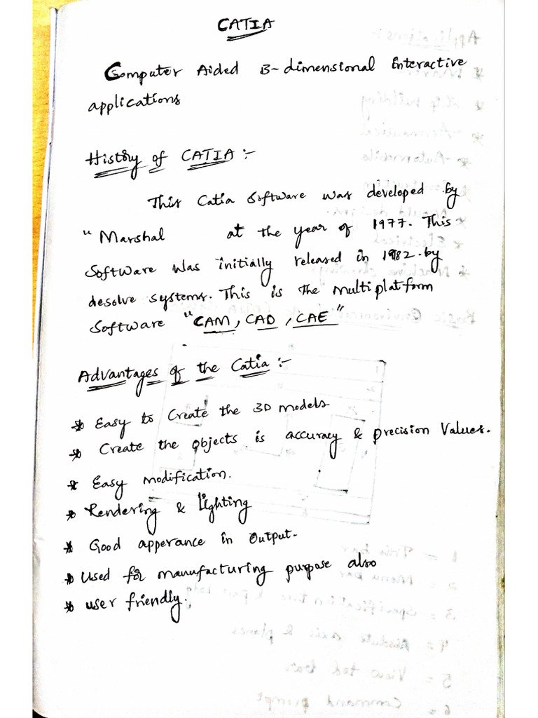 Catia Notes | PDF