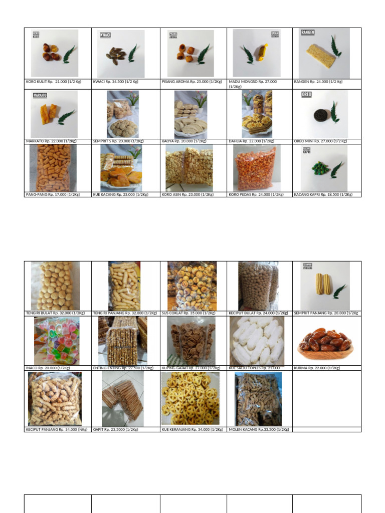 List Snack | PDF