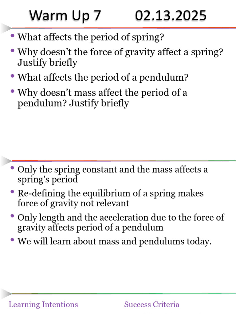 Notes+ +Amplitude+and+SHM+of+Pendulums | PDF | Pendulum | Force