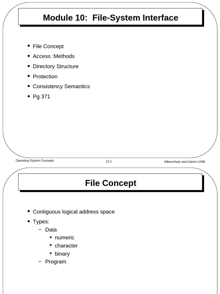 Ch10 File-System Interface | PDF | Computer File | File System