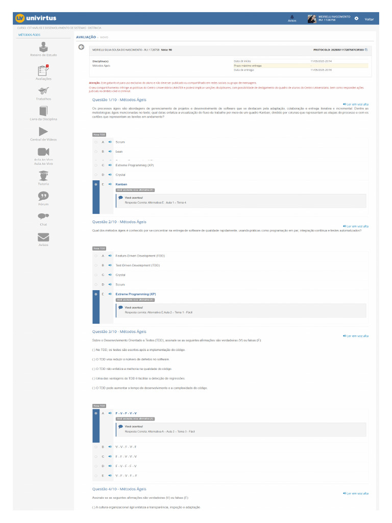 Metodos Ageis - Apol 1.1 | PDF
