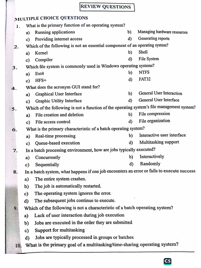 Operating System Concepts | PDF