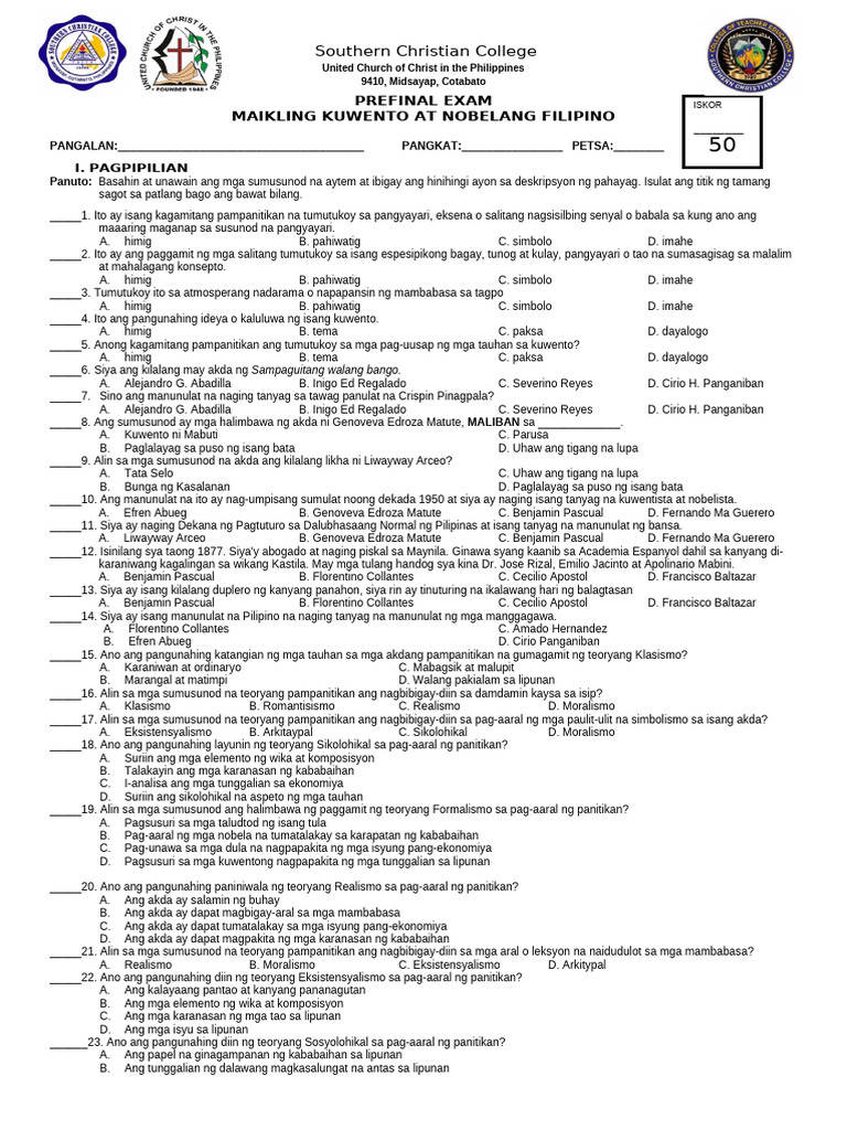 Prefinal Maikling Kuwento | PDF