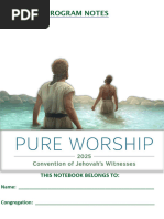 JW Convention 2025 Program Overview | PDF | Book Of Genesis | Worship