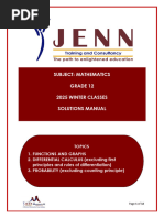 Grade 12 Maths Lit Scope 2025 | PDF | Probability | Measurement