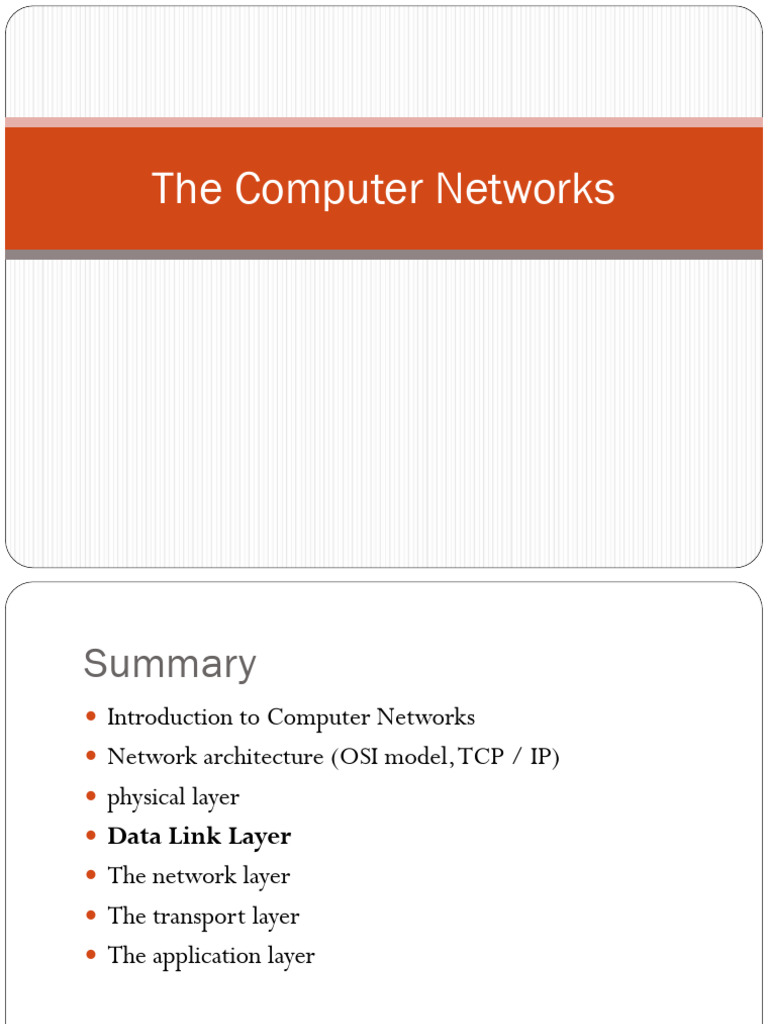 I2208 Ch4 DataLink Layer | PDF | Computer Network | Data Transmission