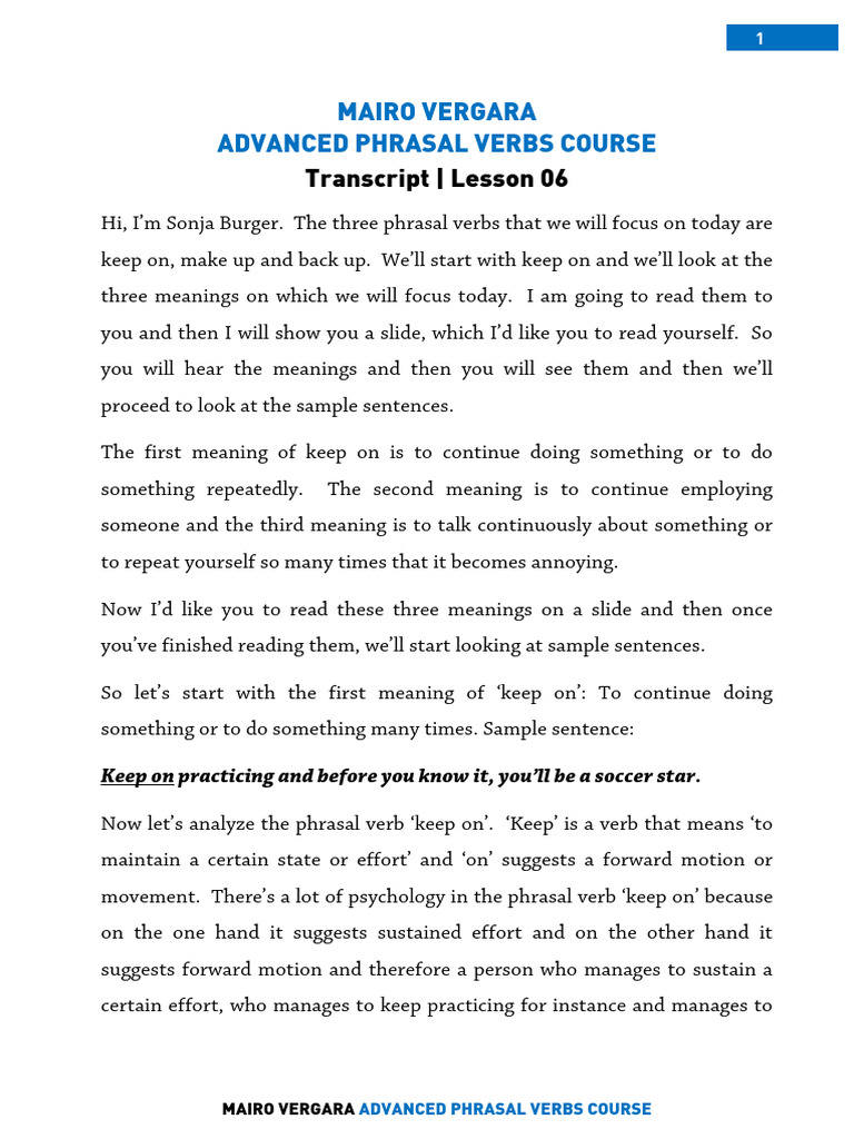 PDF Transcript - Lesson 06 - by @IAzazelOfc ? | PDF