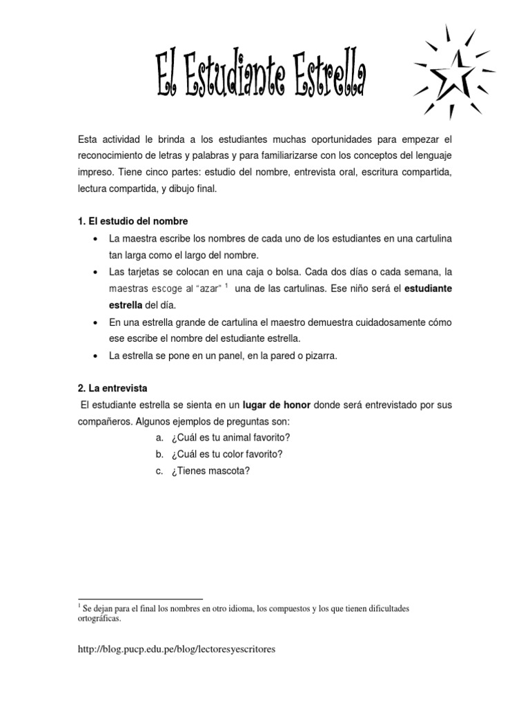 Estudiante Estrella | PDF