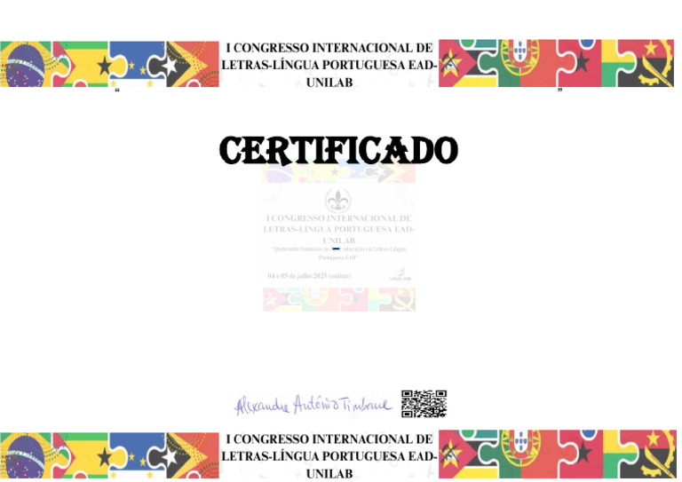 CIRENEU DE JESUS ANDRÉ FRANCISCO-Certificado - Ouvinte | PDF