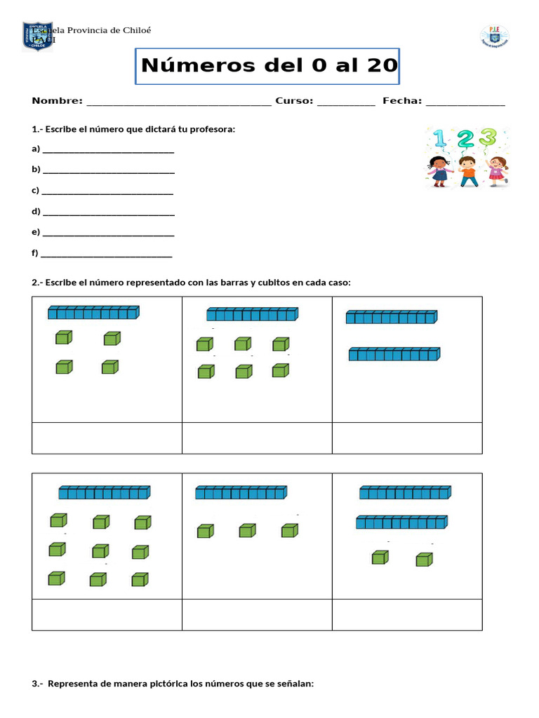 Actividades de Números para Niños | PDF