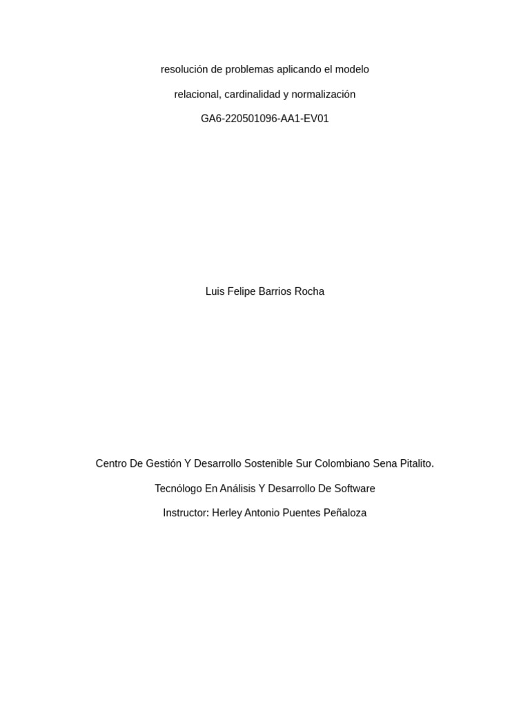 Ga6-Aa1-Ev01 Documento Con Modelo Relacional | PDF