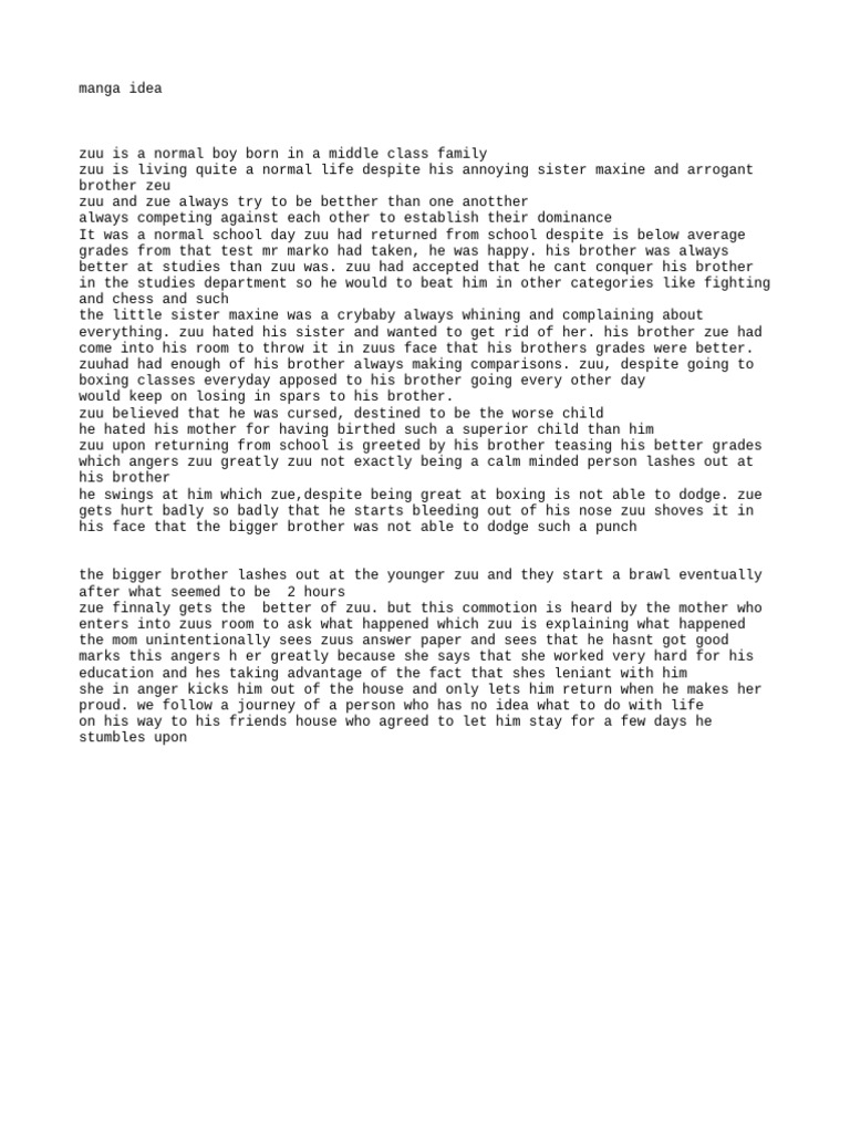 Manga Idea | PDF