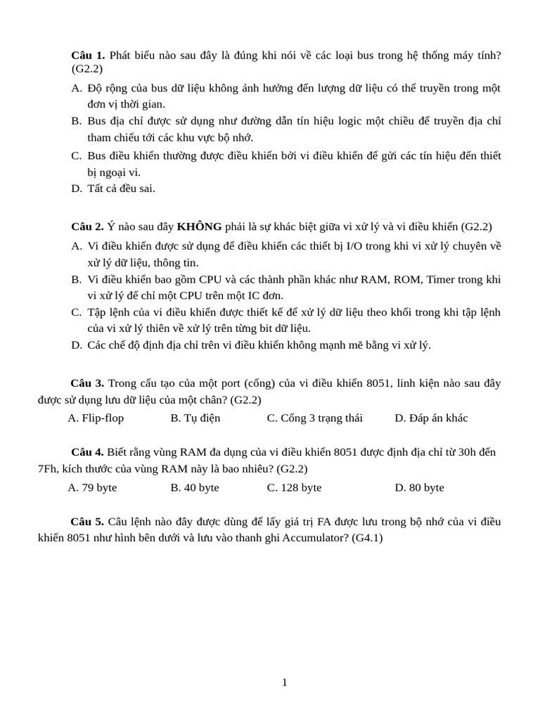 De Thi VXL - VDK 1 | PDF