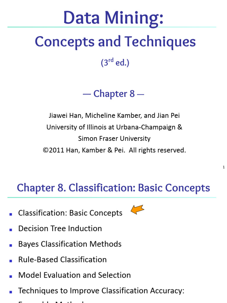 DMDW 11 Classification Basic.ppt | PDF | Bayesian Inference ...