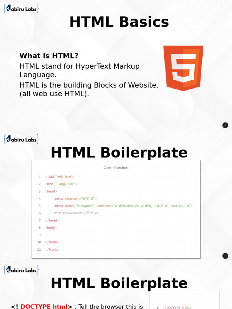 Lect2 - Intro To HTML | PDF