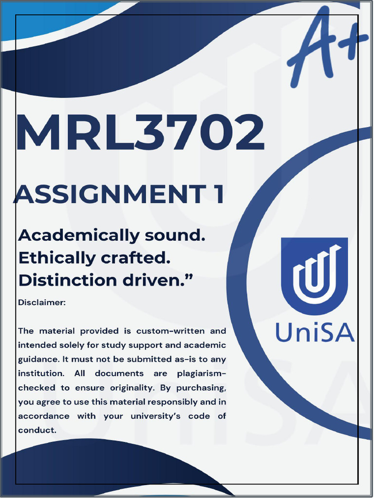 Mrl3702 Assignment 1 Memo Semester 2 | PDF | Business | Labor Relations
