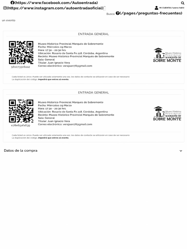 Ticket Museo | PDF