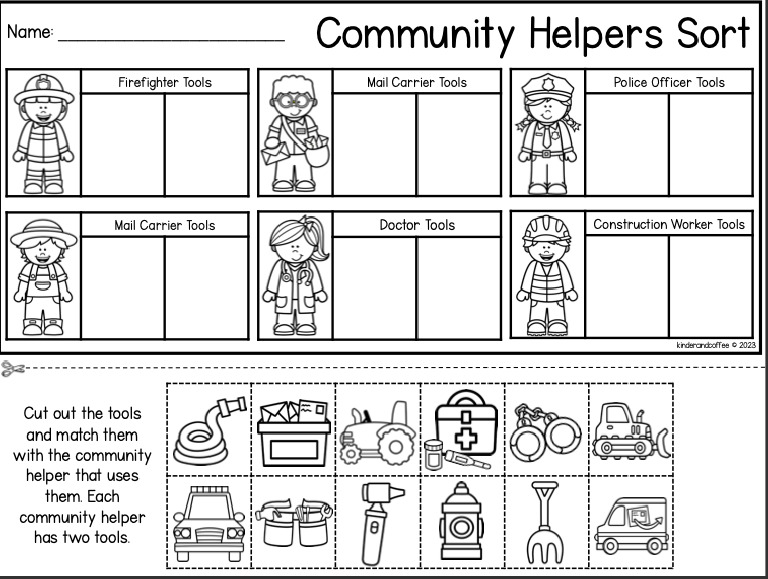 Community Helpers Sort 2 | PDF