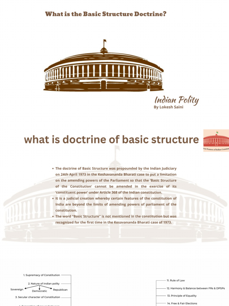 Basic Structure of Doctrine 12 | PDF