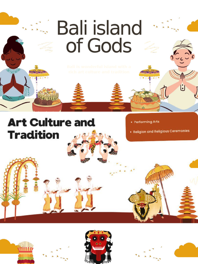 Yellow Illustrative Tourism To Bali Presentation | PDF