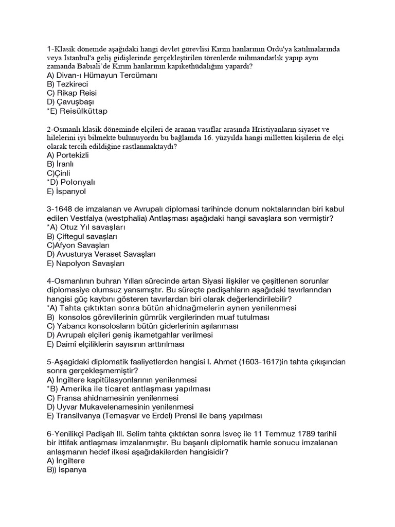 Osmanlı Diploması Vize | PDF