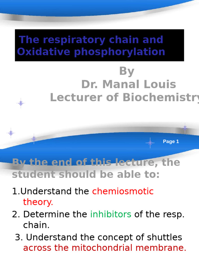 Mnemonic for Electron Transport Chain | PDF | Electron Transport Chain ...