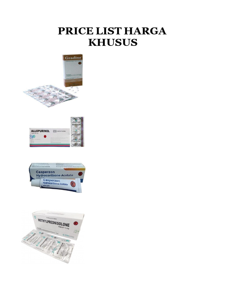 Price List Harga Khusus PT Indra Giri Raya 21-11-2024 | PDF | Pharmacology | Drugs