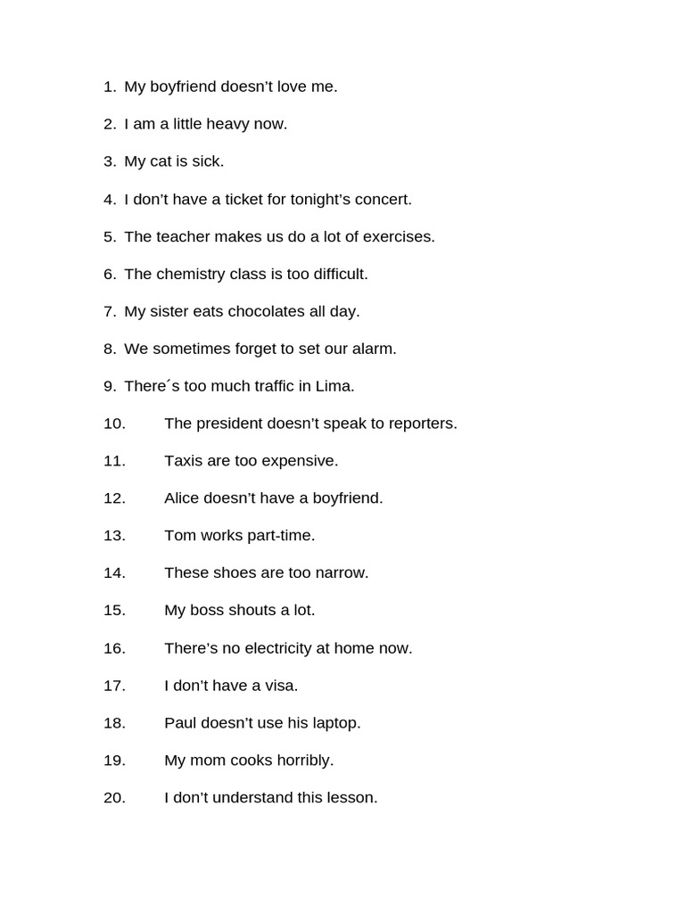 Common Personal Concerns and Issues | PDF