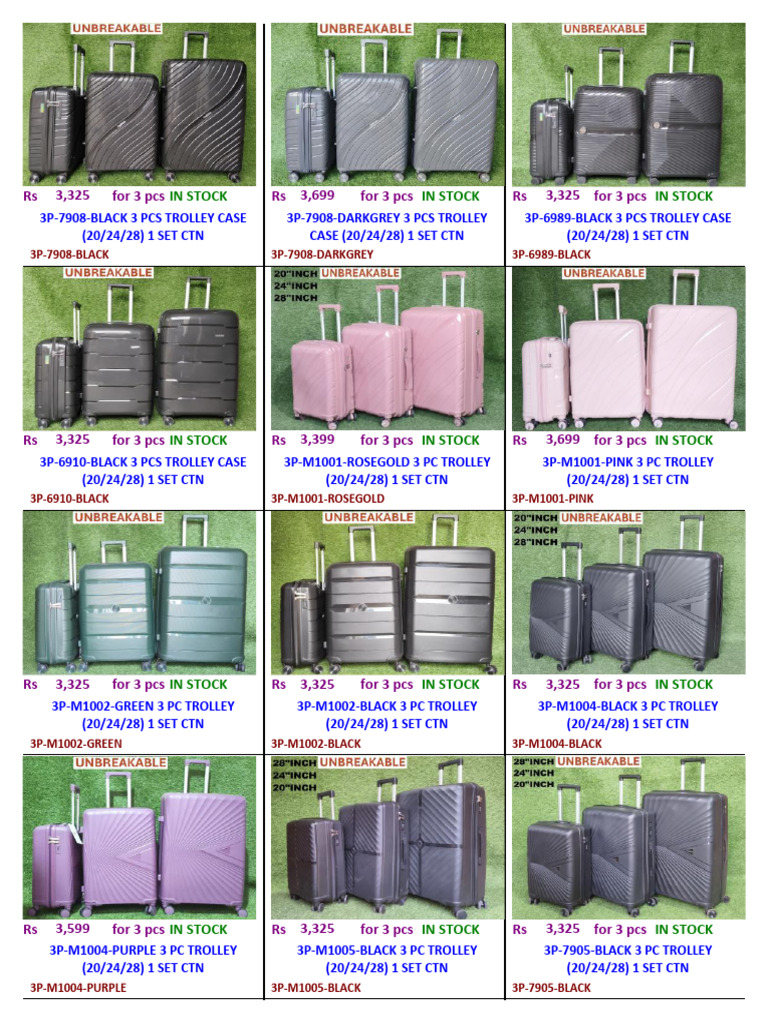 24 July Backpack+Luggage | PDF | Consumer Electronics | Office Work