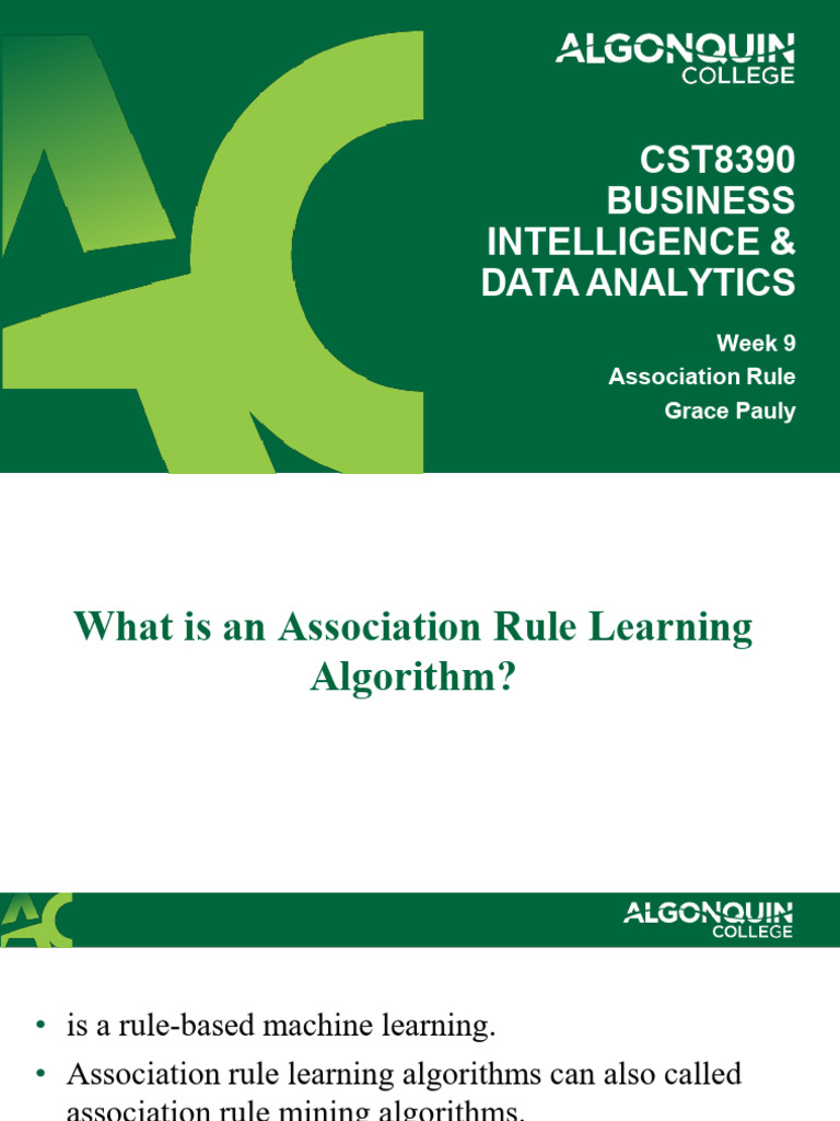 Association Rule Learning Overview | PDF | Information Retrieval | Analysis