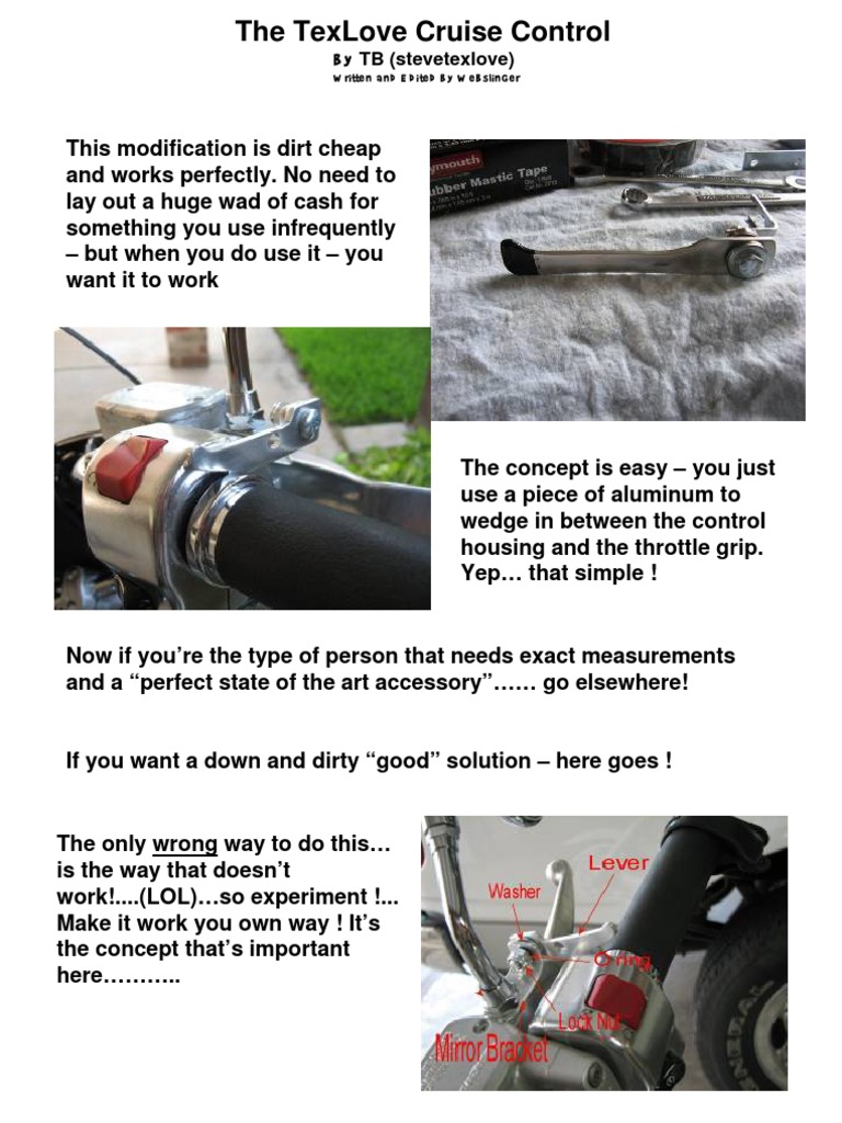 Cheap Cruise Control DIY | PDF