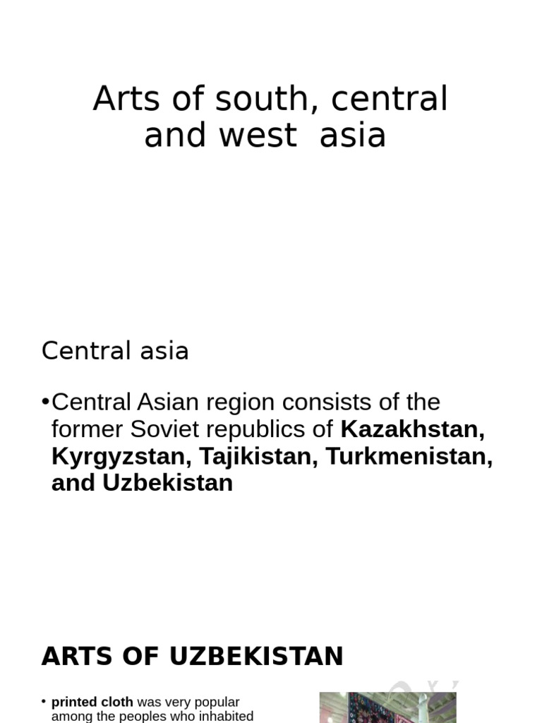 Arts and Crafts of Central Asia | PDF | Carpet | Decorative Arts
