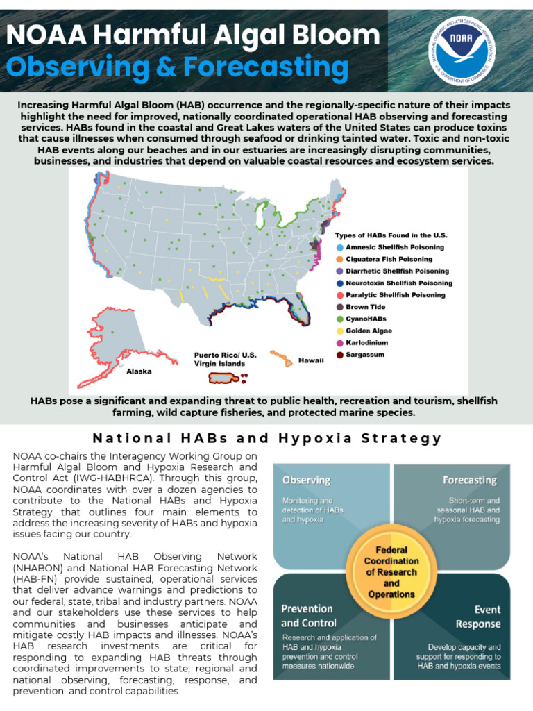 NOAA Operational HAB Services Updated (March 2025) | PDF | Natural ...