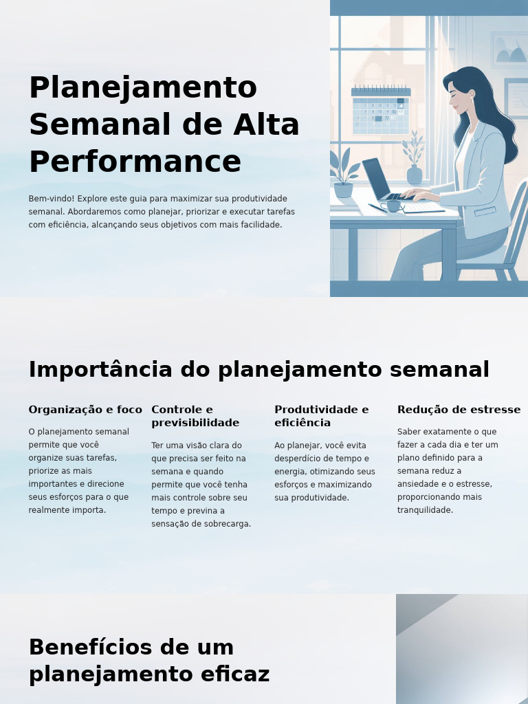 Planejamento-Semanal-de-Alta-Performance | PDF | Planejamento | Tempo