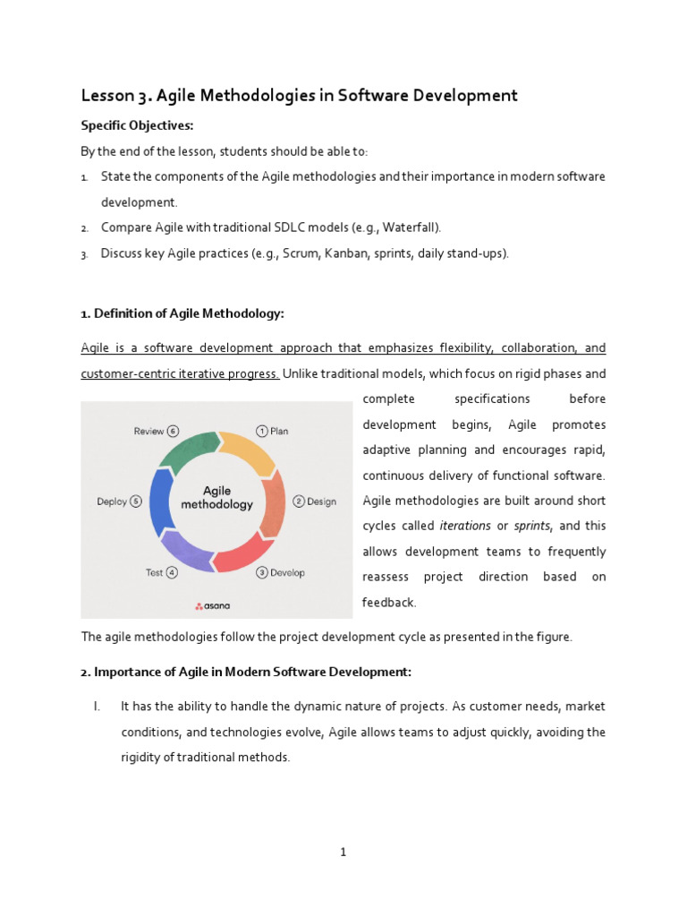 Agile Methodologies in Software Development | PDF | Software Development Process | Scrum ...