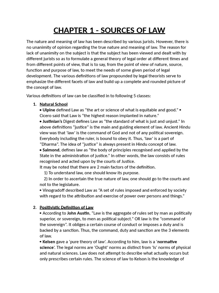 Overview of Law Sources | PDF | Precedent | Jurisprudence