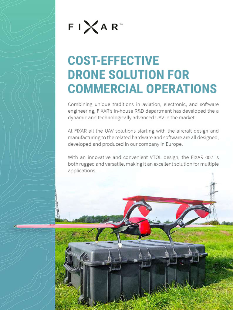Fixar 007 Products Brochure 2022 - S | PDF | Unmanned Aerial Vehicle ...