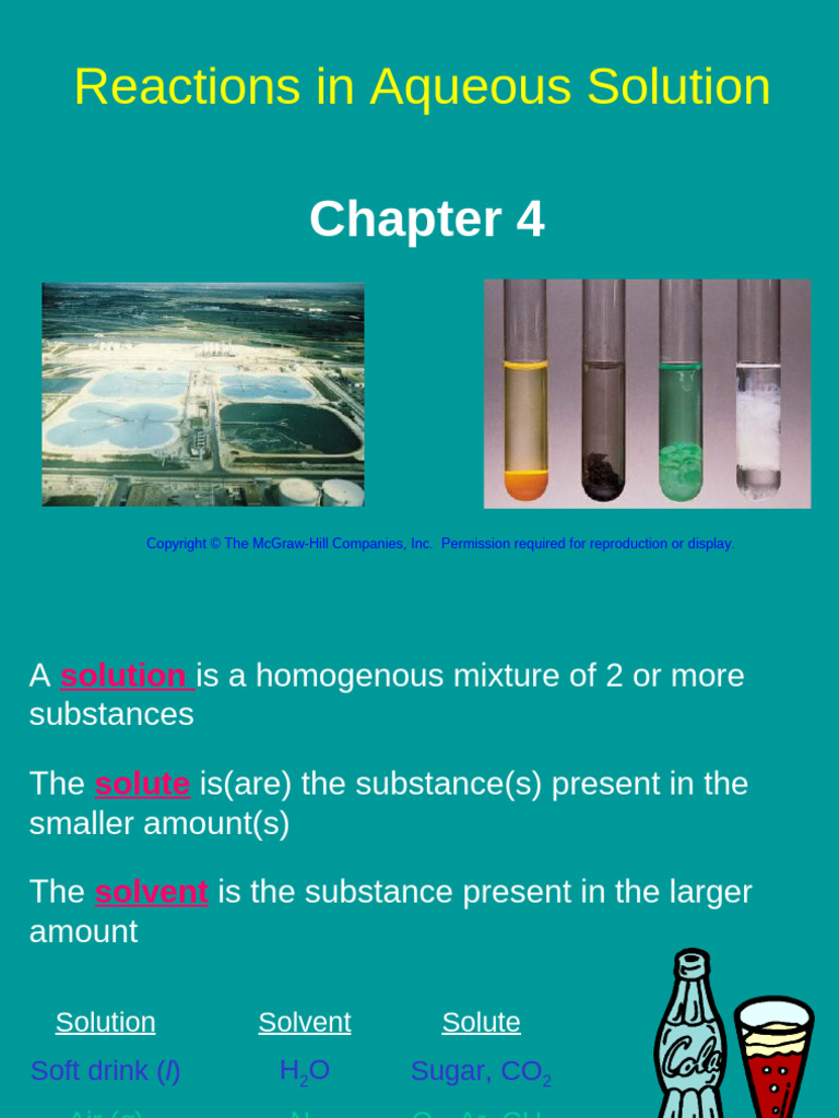 Chapter 4.aqueous Solutions | PDF | Acid | Ion