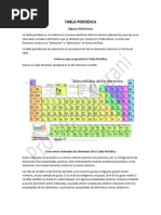 Tabla Periódica en Inglés | PDF | Tabla periódica | Elementos químicos