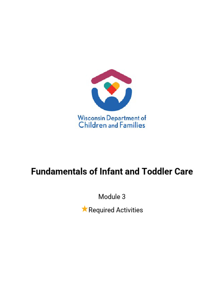 FITC Module 3 Required Activities | PDF | Infants | Learning
