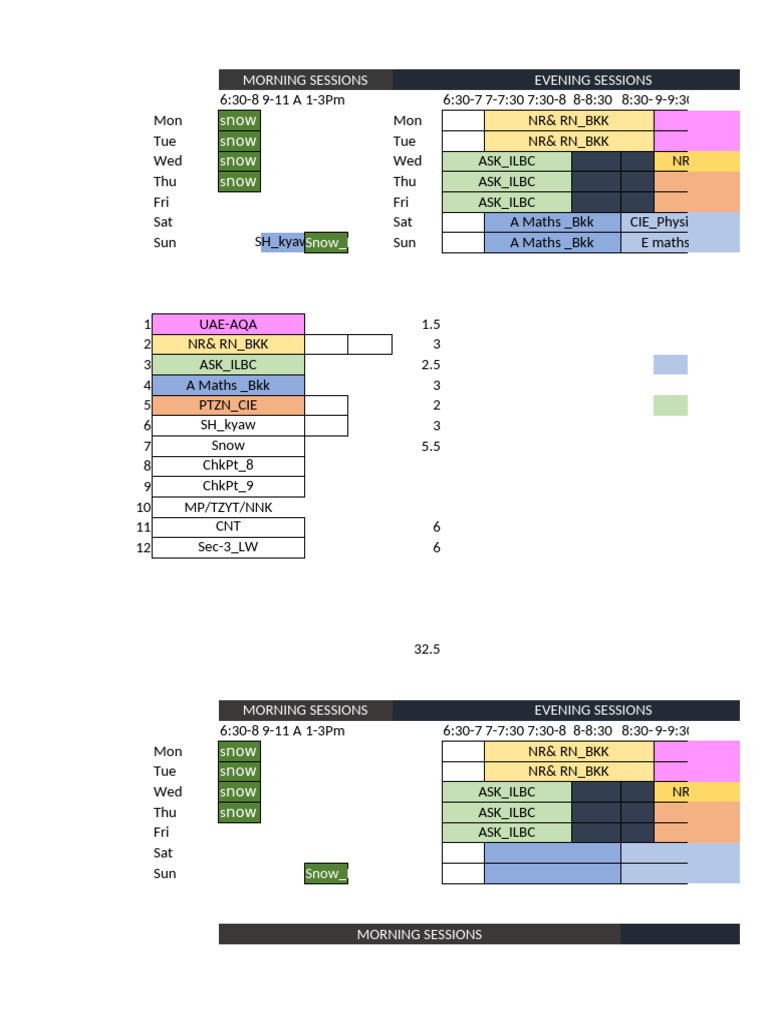 S.4 Timetable for 2025 | PDF