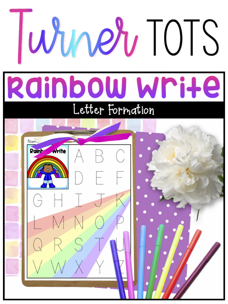 RainbowWriteLetterFormationPracticeRainbowWritingActivity 1 | PDF ...