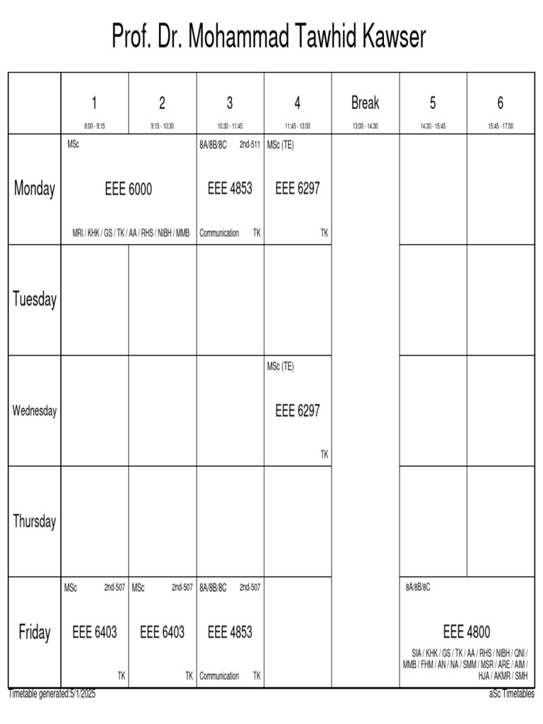 Routine 2025 | PDF