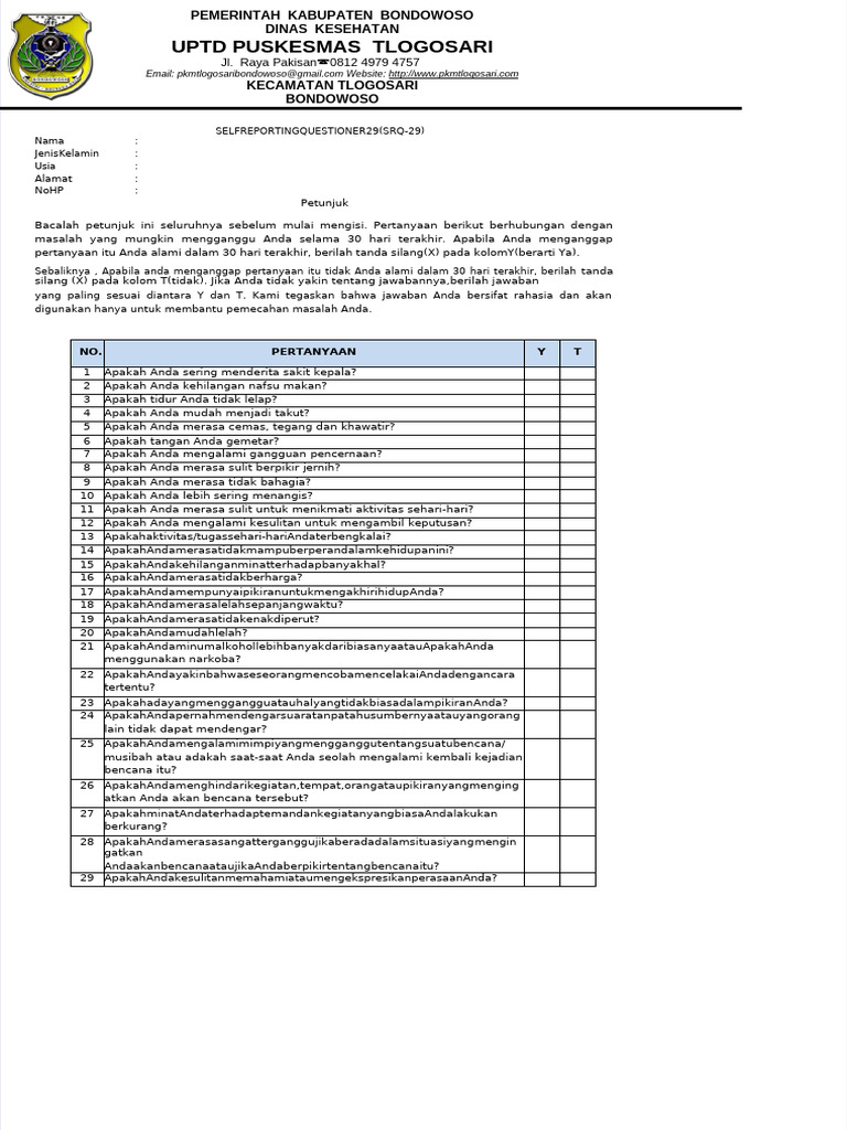 PDF Instrumen SRQ 29 Compress | PDF